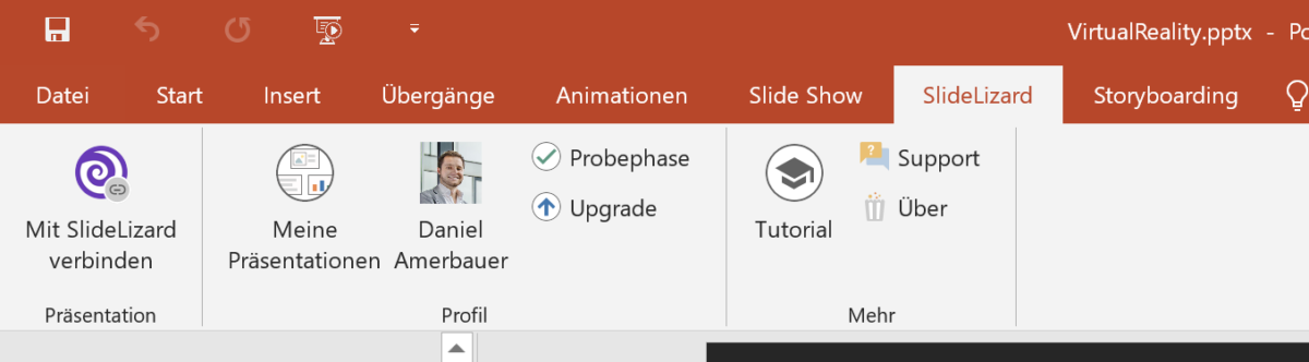 Präsentation mit SlideLizard verbinden | SlideLizard Help